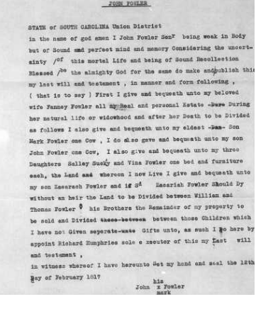 JOHN FOWLER, The “Elder” (1755-1818) – THE FOWLER FAMILIES OF UNION ...